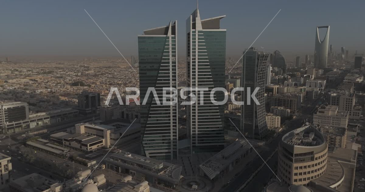 Architectural engineering art of towers and skyscrapers, urban ...