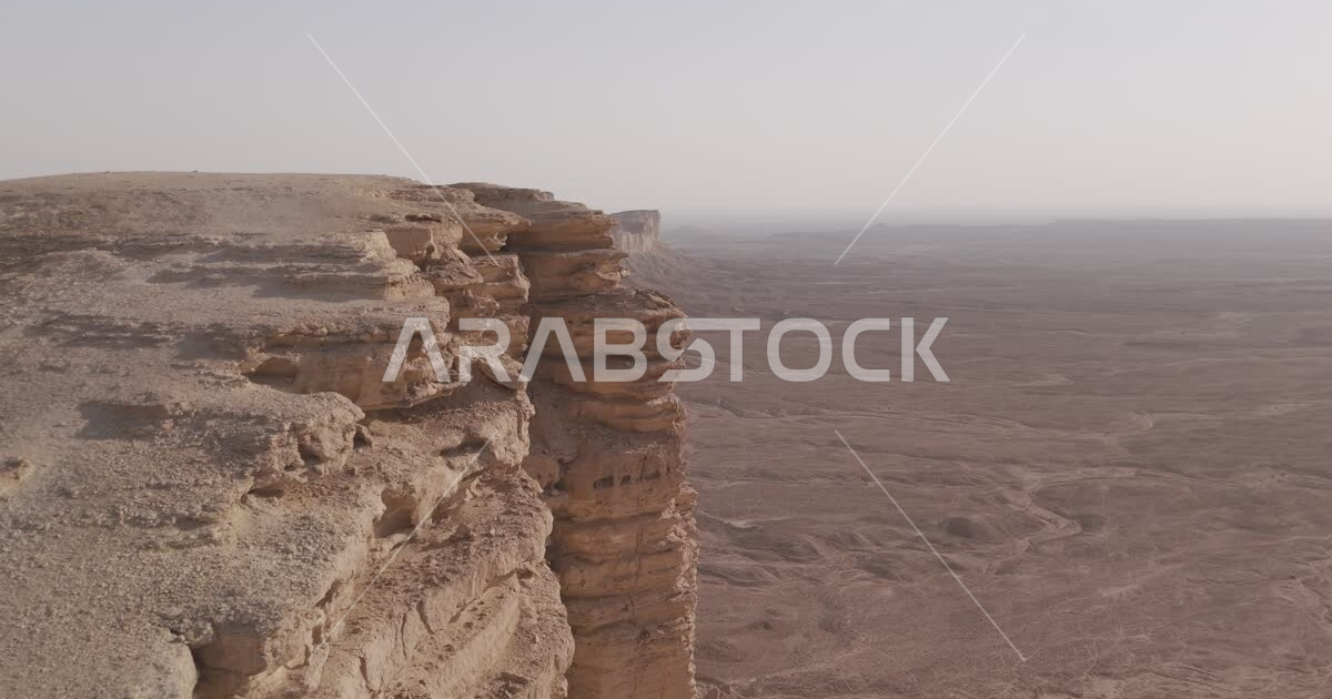 Desert mountain landscape in Saudi Arabia, Drone photography of natural ...