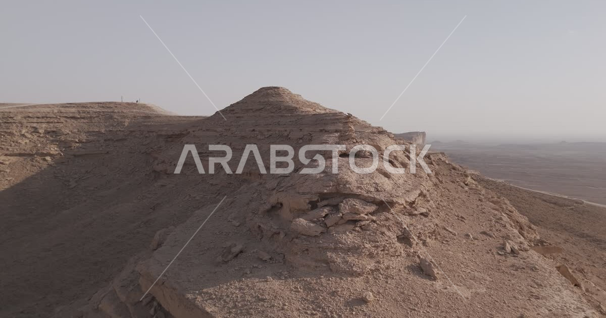 Desert mountain landscape in Saudi Arabia, Drone photography of natural ...