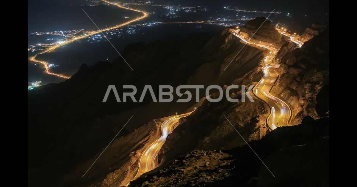 Time-lapse video of the Al-Hada road leading to the city of Taif in ...