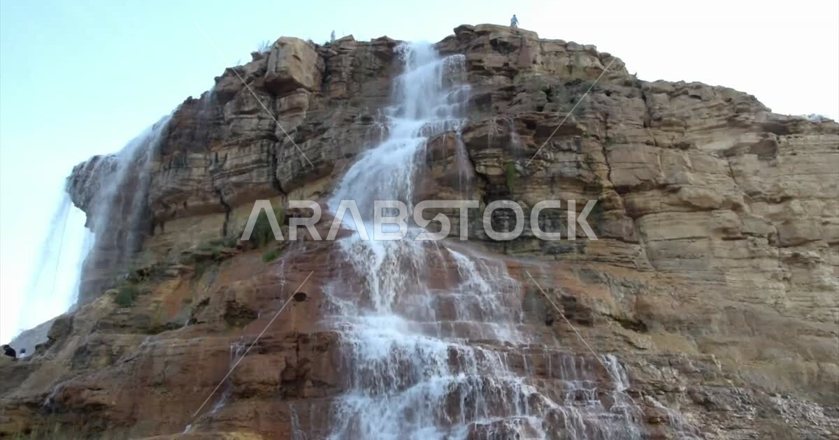 Time-lapse video of Wadi Namar artificial waterfall in Riyadh, Saudi ...