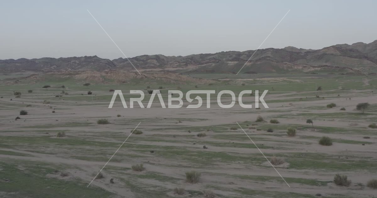 Rock formations and formations in a valley in Mecca, the mountainous ...