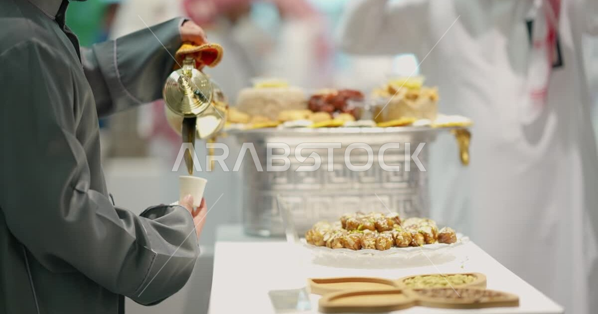 The concept of generosity, hospitality and reception, authentic Saudi ...