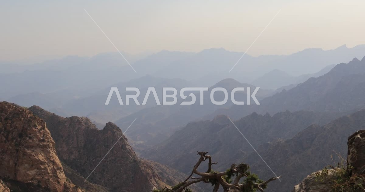 Natural areas and historical tourist attractions in Mecca, drone ...