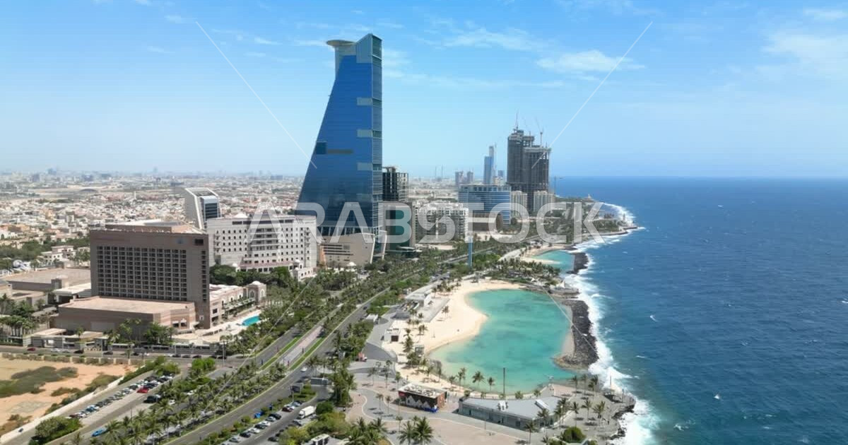 Interest in afforestation and planting green plants on the Jeddah ...