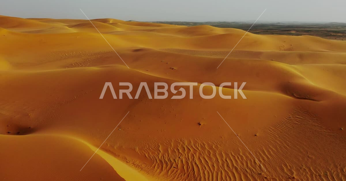 Sand dunes in the desert of Saudi Arabia, the beauty of desert nature ...