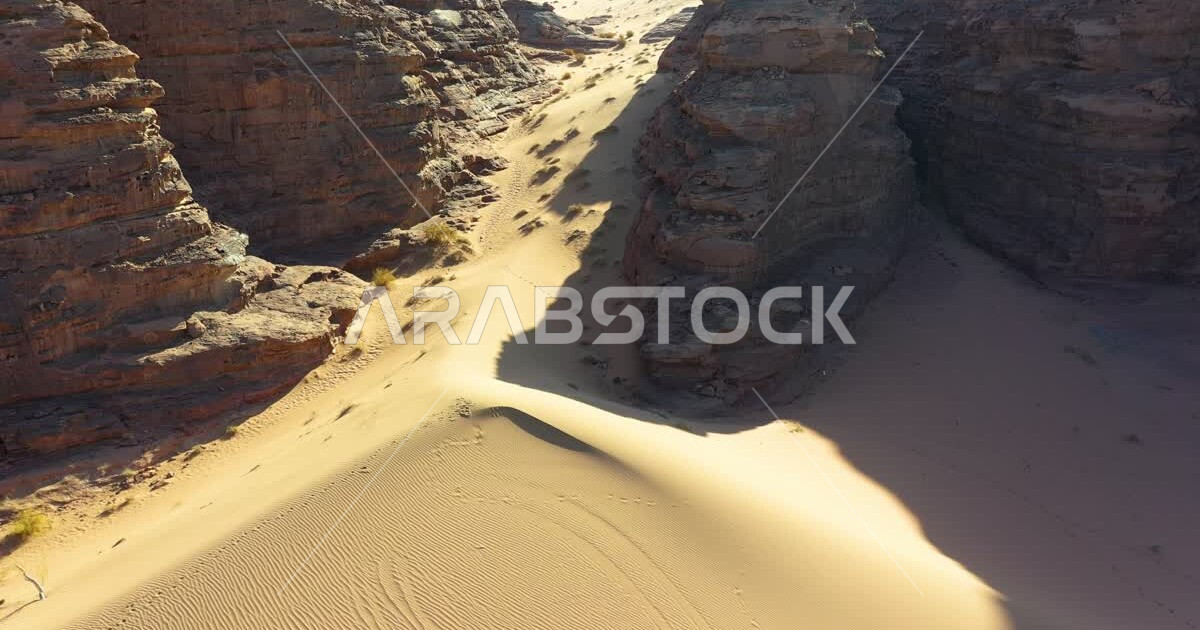 Drone photography of the desert in Bajdah , Neom, Saudi Arabia ...