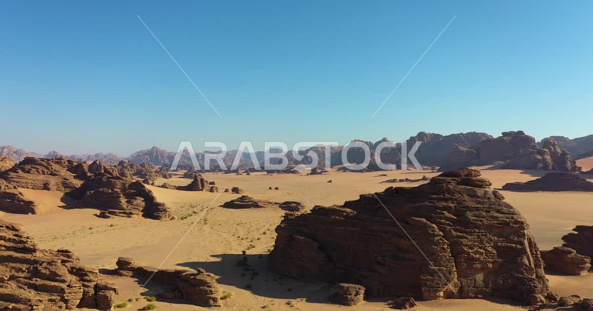 Drone photography of the desert in Bajdah , Neom, Saudi Arabia ...