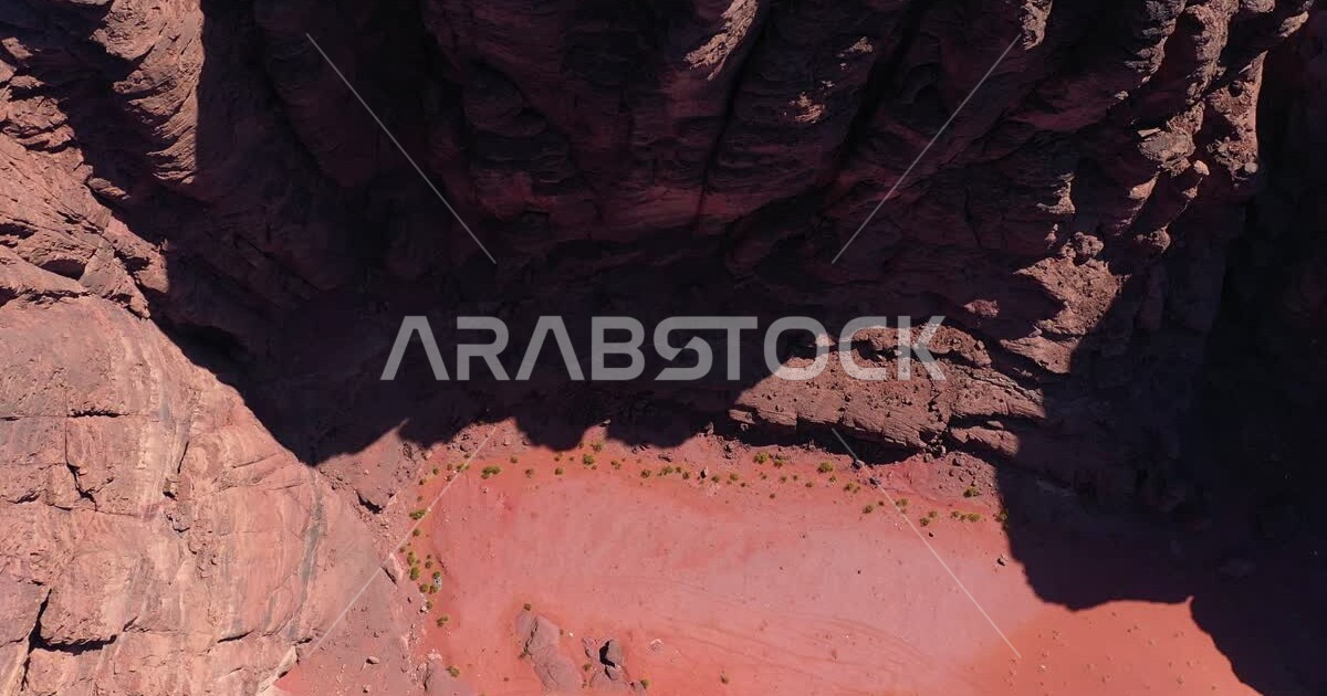 Drone photography of the tall mountains with attractive rock formations ...