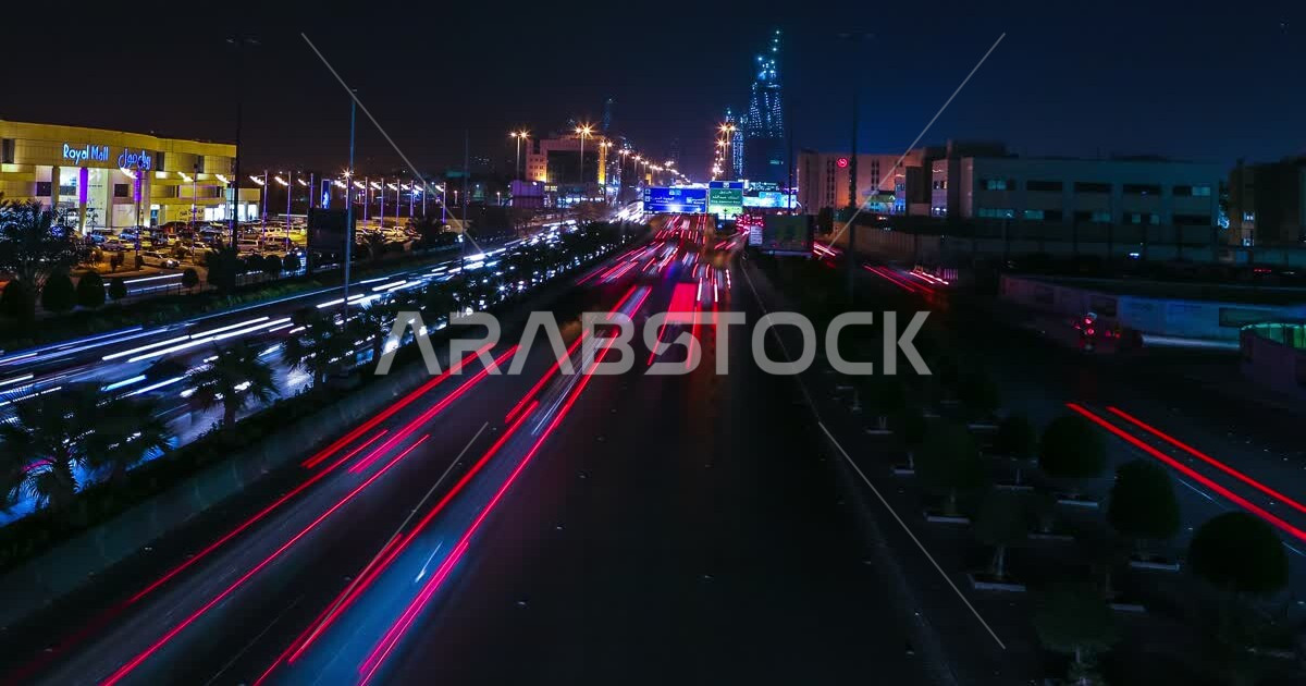 time lapse of Olaya Street in Riyadh, Royal Mall - Video #3742 - Stock ...