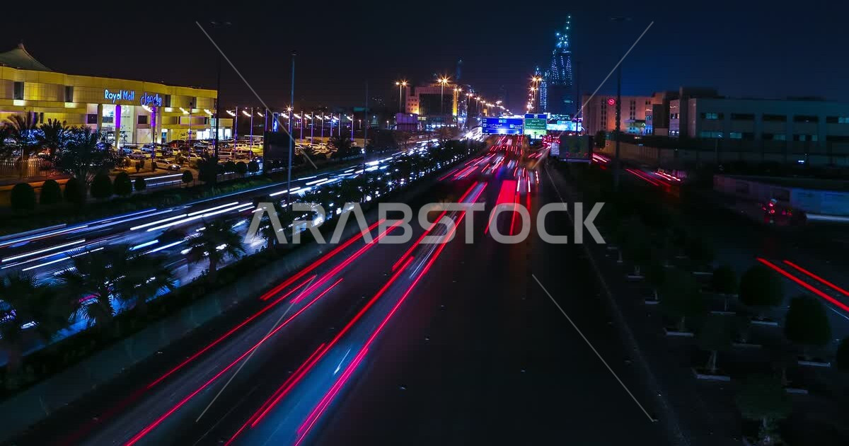 time lapse of Olaya Street in Riyadh, Royal Mall - Video #3744 - Stock ...