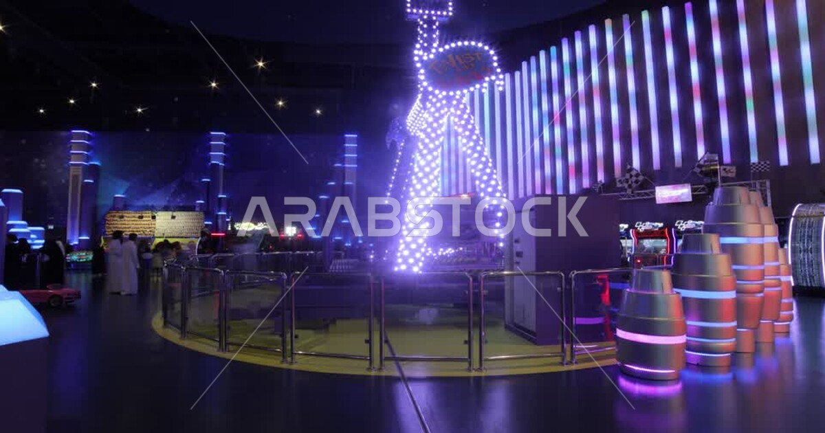theme park in one of the malls in Riyadh - Video #3836 - Stock Footage ...