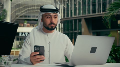 An outdoor session in an upscale cafe in the United Arab Emirates. A ...