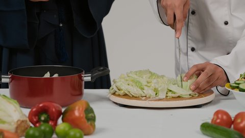 Vector cartoon characters, the concept of cooperation and teamwork, a ...