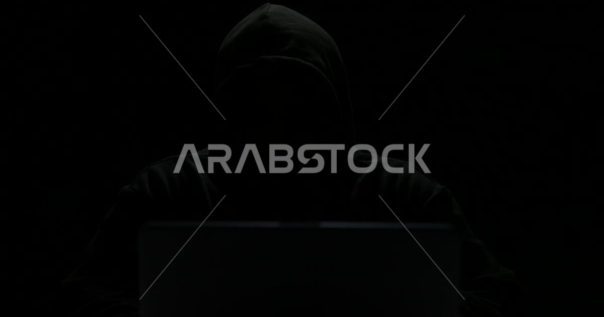 A Saudi Arabian Gulf youth, working in the field of illegal hacking ...