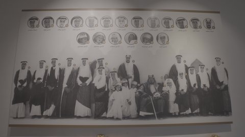 Antique car showroom inside the historic Al-Murabba Palace in Riyadh ...