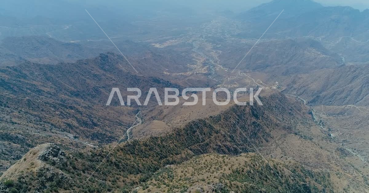 Nature in the city of Al-Namas in Asir region at Kingdom of Saudi ...