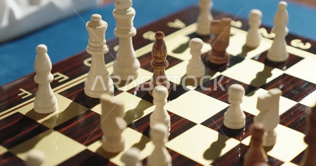 Close-up depiction of the hand of a Saudi Arabian Gulf man playing ...