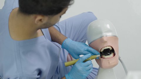The concept of practical training, the use of dental equipment and ...