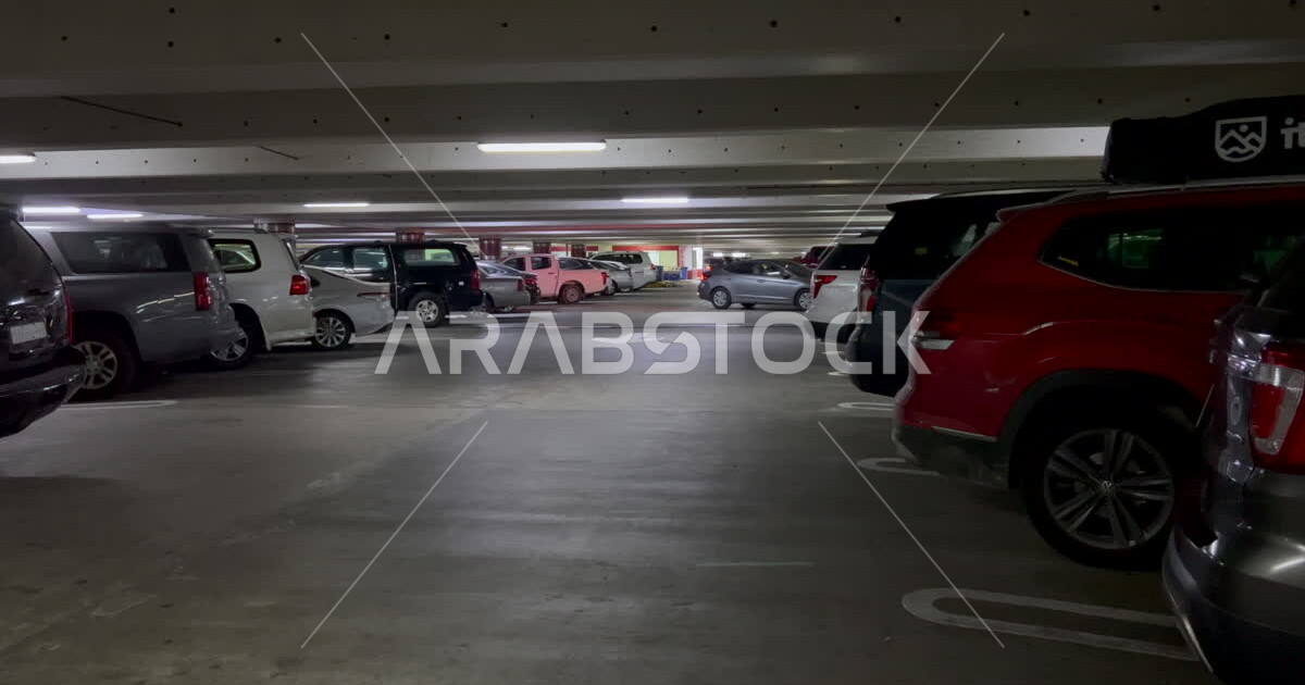Parking lot at King Fahd International Airport in Riyadh, Saudi Arabia ...