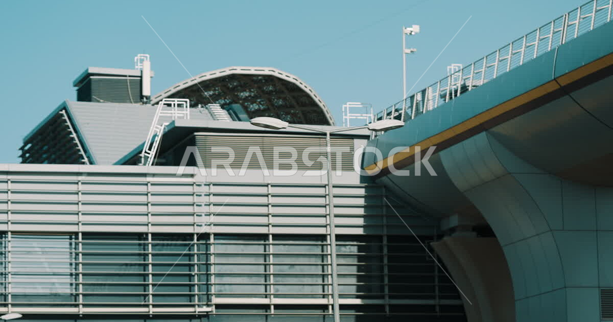 Metro station in Saudi Arabia, rapid transit railway network in Riyadh ...