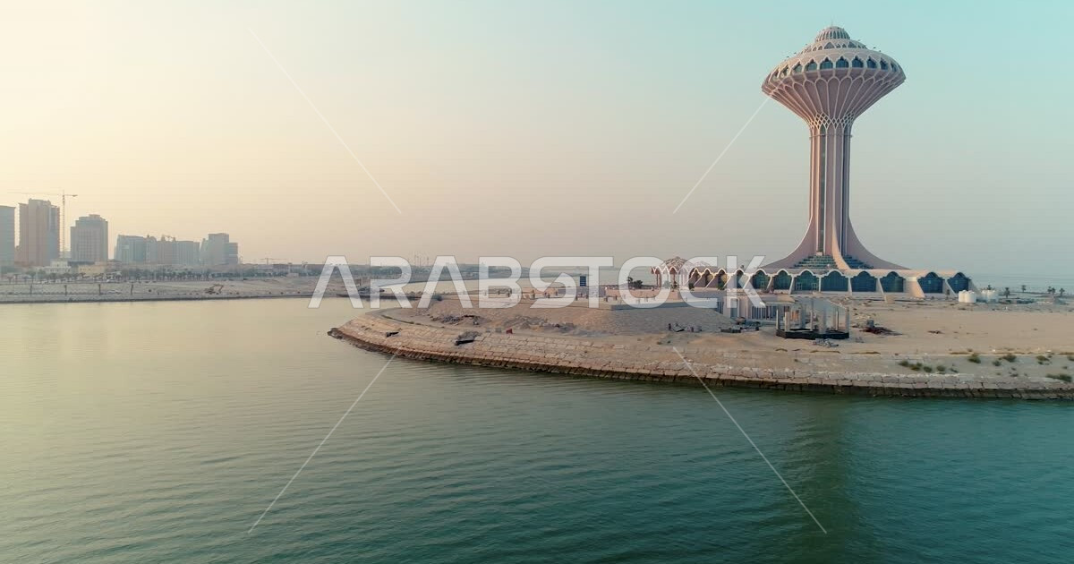 Top view of the water tower in the eastern region - Video #4783 - Stock ...
