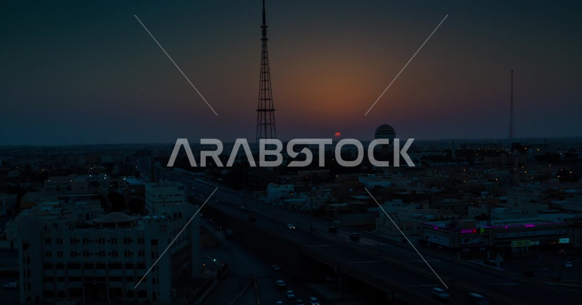 Time LAPS for sunrise in Qassim city, Saudi Arabia, Buraidah tower ...