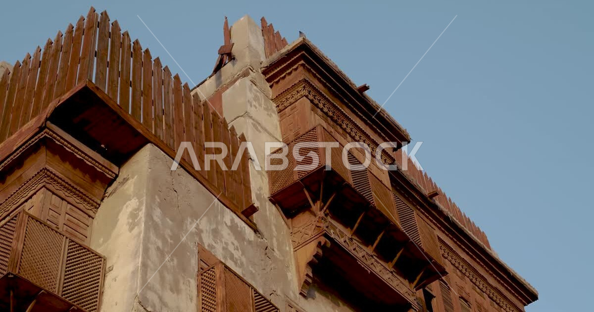 Archaeological buildings with an ancient Arab and Islamic architectural ...