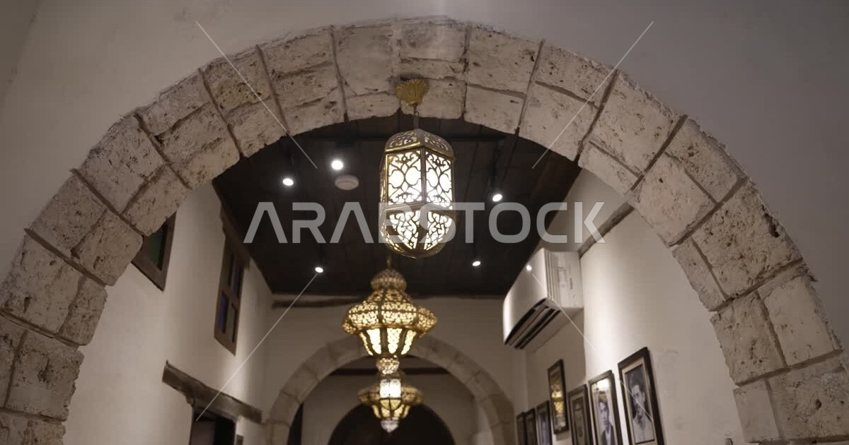 Interior design for historical houses in Jeddah, popular lanterns, old ...