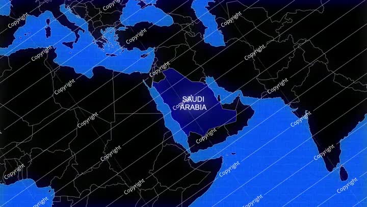 Map Of Saudi Arabia - Video