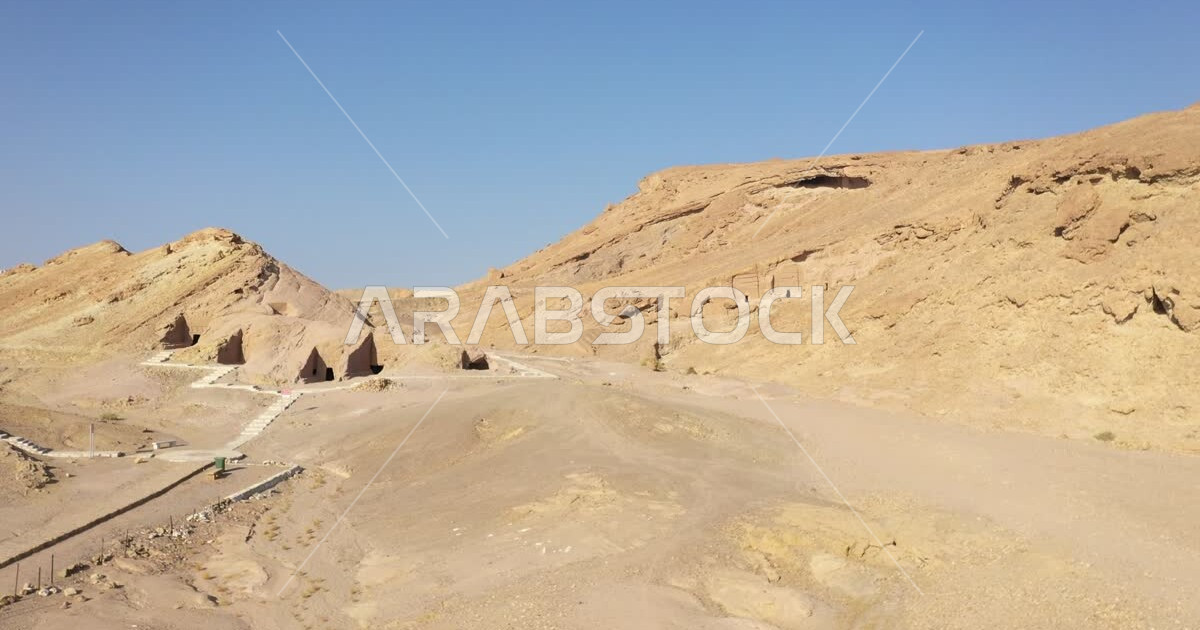 Drone depiction of the cities of the Prophet Shuaib in the city of Al ...