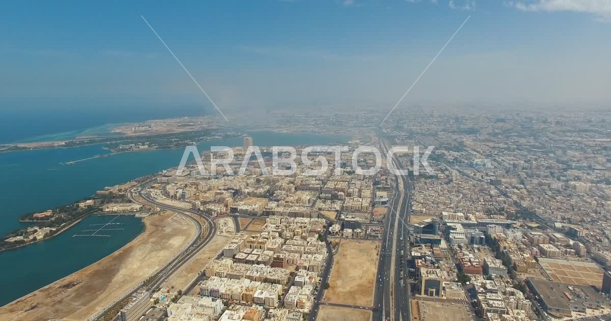 A beautiful view from the top of the city of Jeddah in the Kingdom of ...
