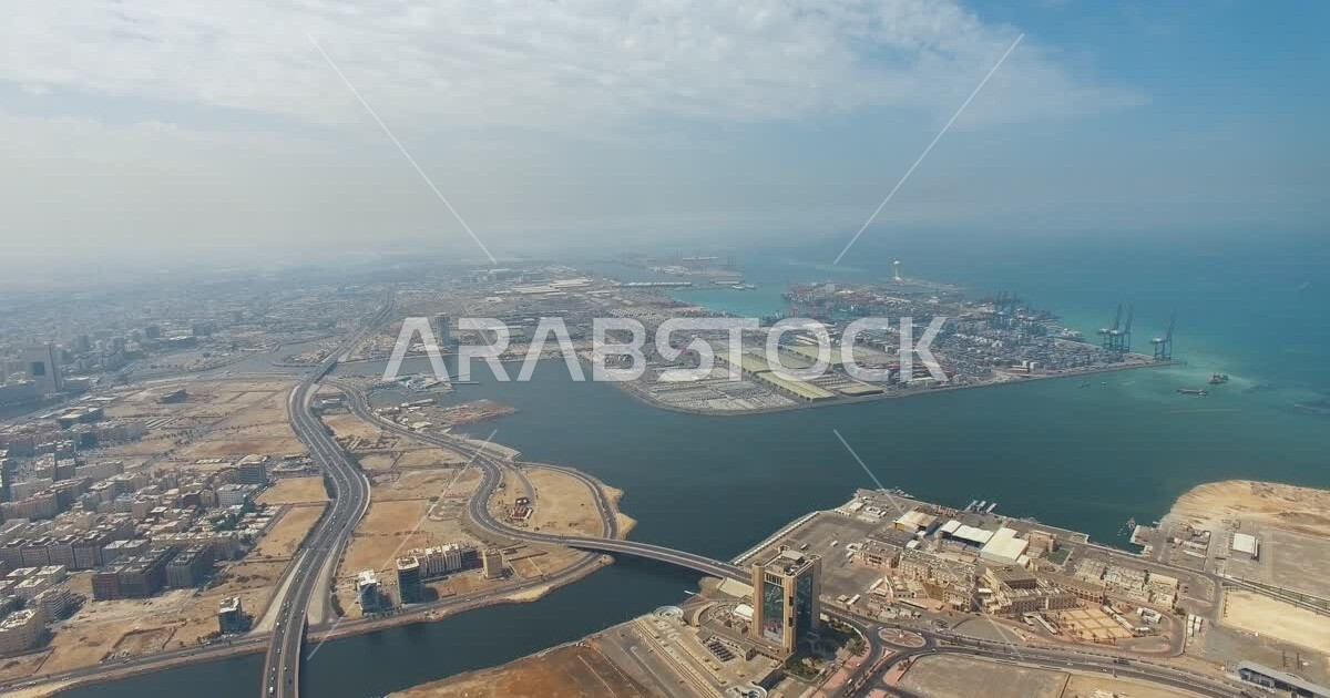 A beautiful view from the top of the city of Jeddah in the Kingdom of ...