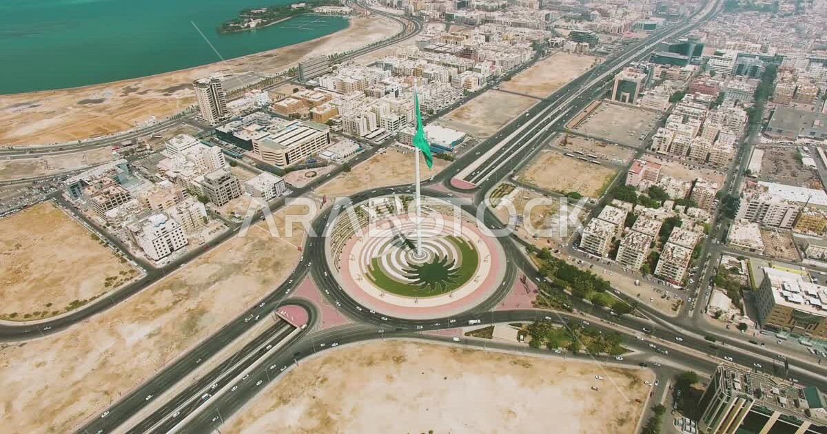 A beautiful view from the top of the city of Jeddah in the Kingdom of ...