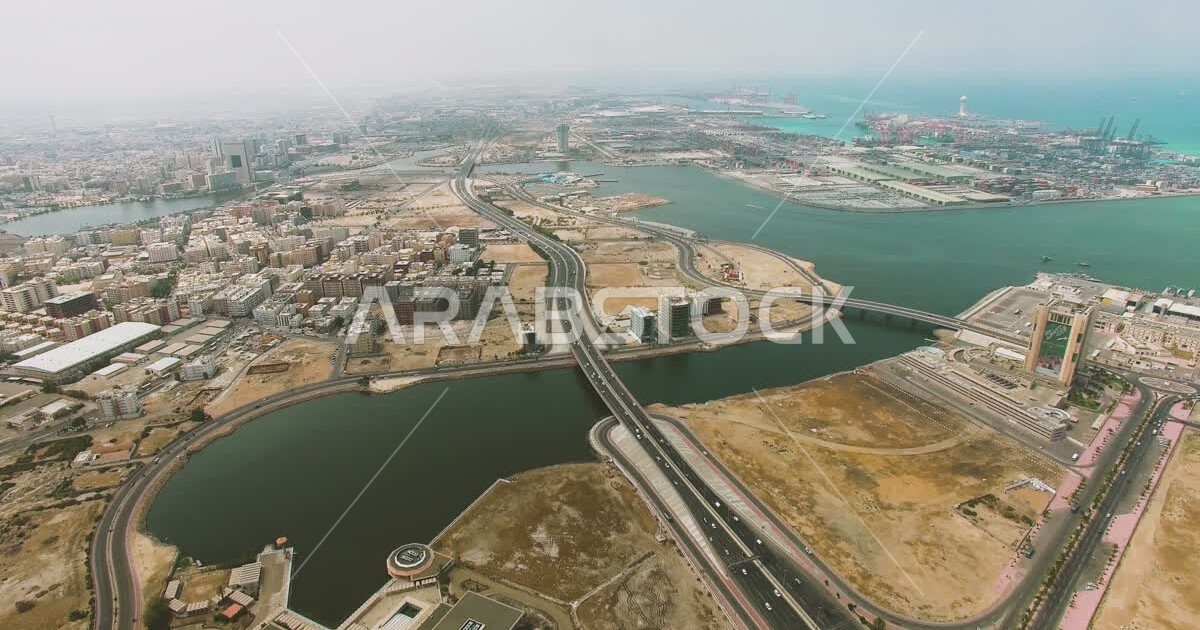 A beautiful view from the top of the city of Jeddah in the Kingdom of ...