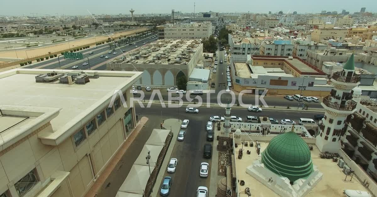 A beautiful view from the top of the city of Jeddah in the Kingdom of ...