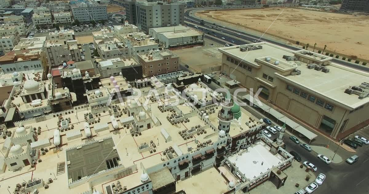 A beautiful view from the top of the city of Jeddah in the Kingdom of ...