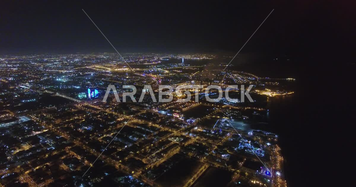 A beautiful view from the top of the city of Jeddah in the Kingdom of ...