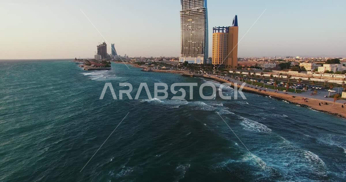 A beautiful view from the top of the city of Jeddah in the Kingdom of ...