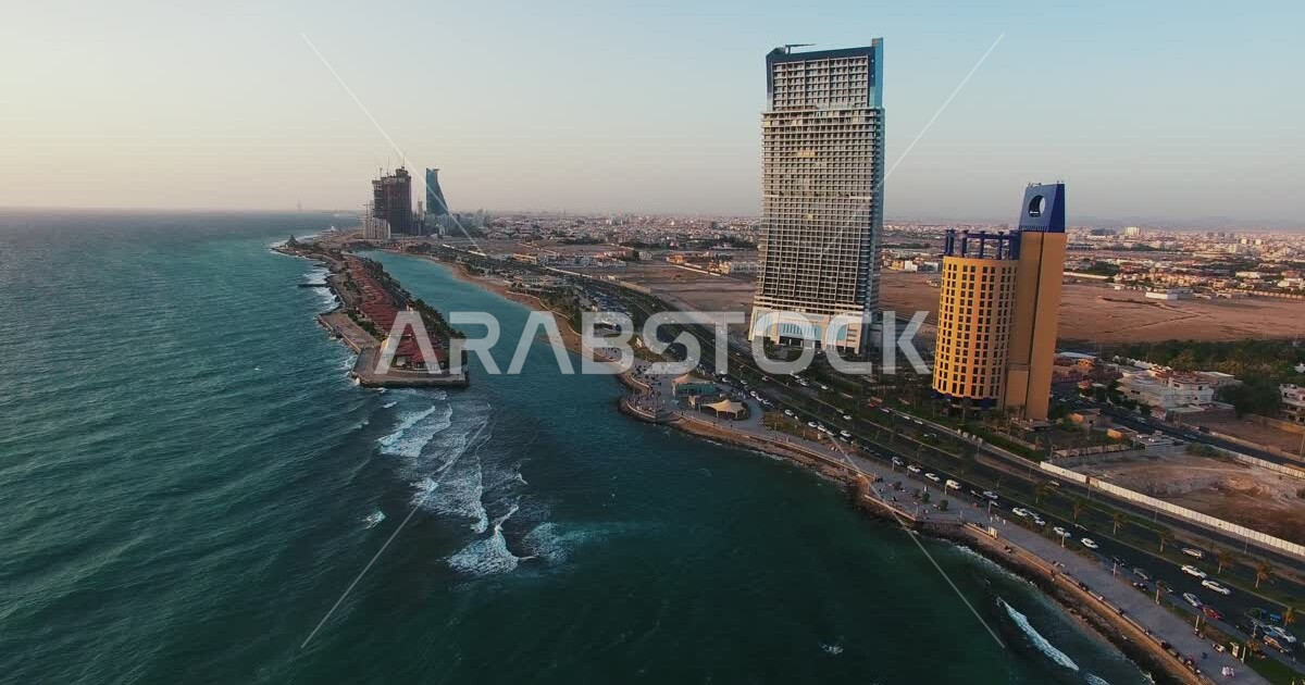 A beautiful view from the top of the city of Jeddah in the Kingdom of ...
