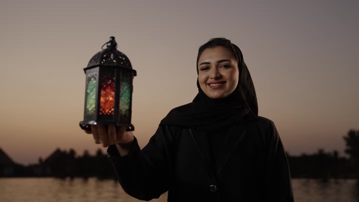 The blessed month of Ramadan, a Saudi Arabian Gulf Arab man wearing ...