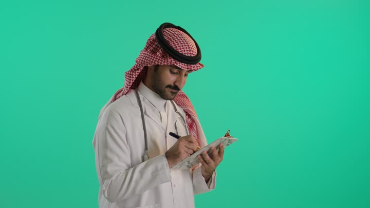 Taking notes and data, working in centers and hospitals, medicine and ...