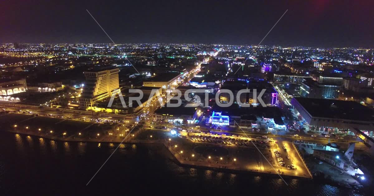 A beautiful view from the top of the city of Jeddah in the Kingdom of ...