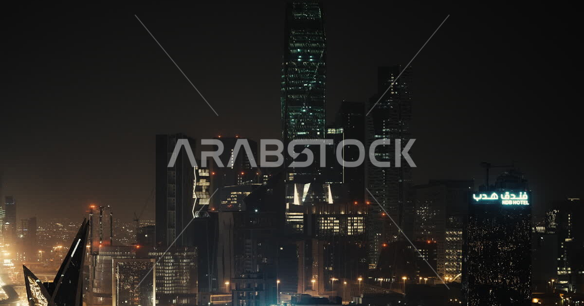 Drone photography of King Abdullah Financial District (KAFD) in Riyadh ...