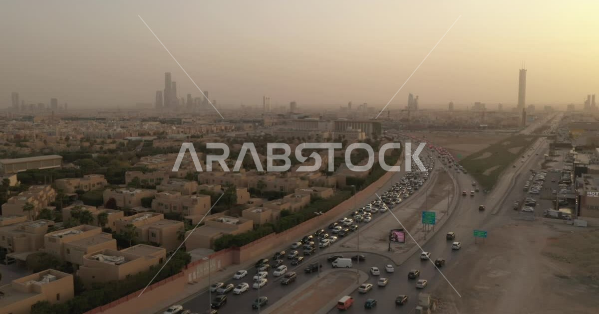 Drone photography of the intersection of King Abdulaziz Street with Al ...