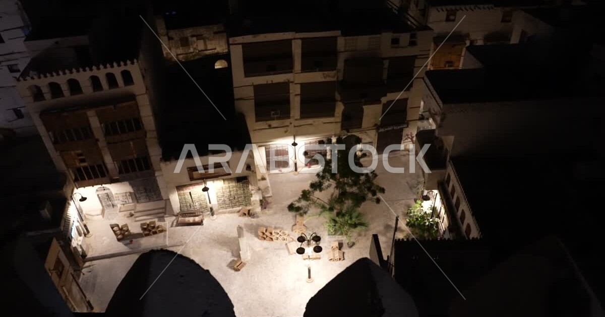 The archaeological building and palace of Bait Nassif in the historical ...