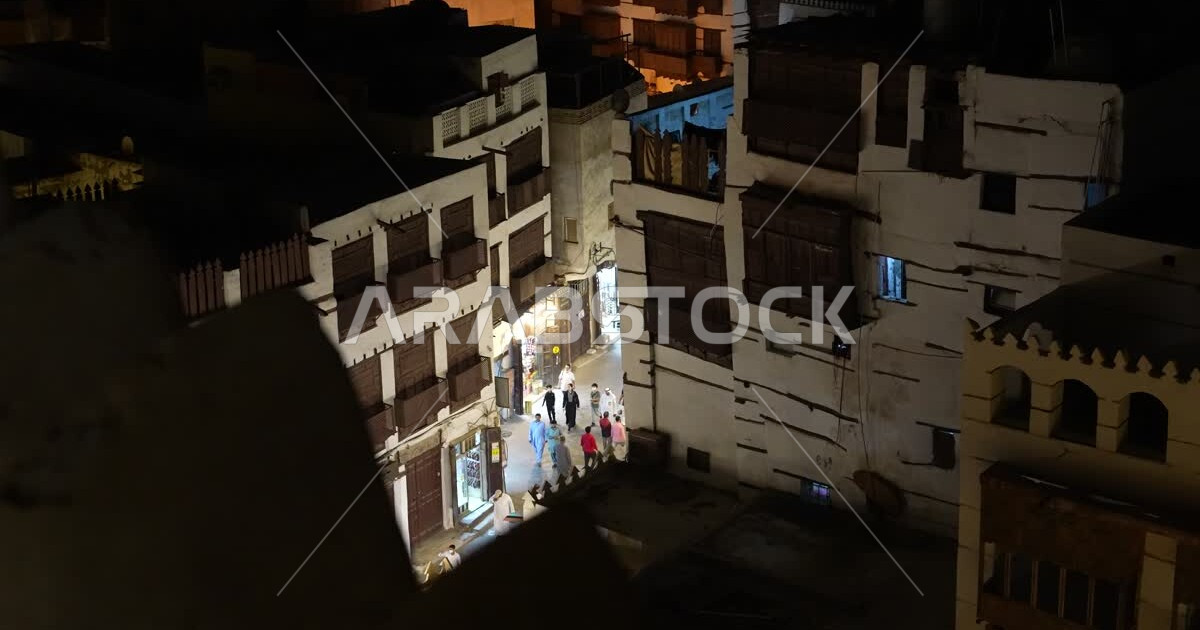 The archaeological building and palace of Bait Nassif in the historical ...