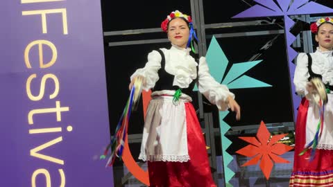 Mexican dance and folk singing at a food festival in the Ithra outdoor ...