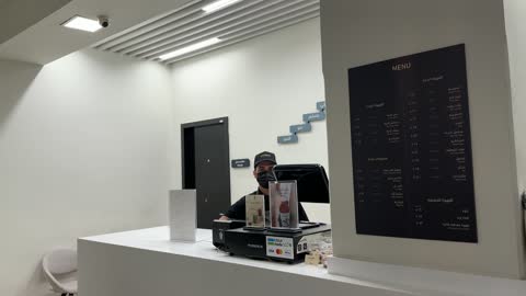 The reception area in the House of Culture in Dammam, Eastern Province ...