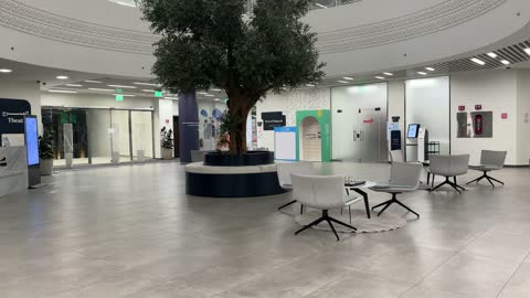 The reception area in the House of Culture in Dammam, Eastern Province ...